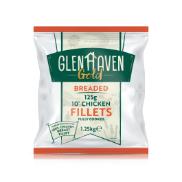 Glenhaven Gold Breaded Chicken Breast Fillets (4x1.25kg) | Henderson's ...