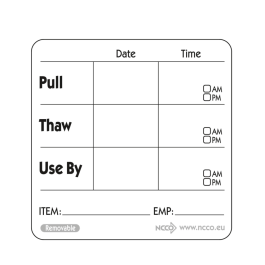 Remove Pull-Thaw-Use By Label (18x1) | Henderson's Foodservice, Ireland