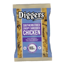 Diggers Southern Fried Shredded Chicken (5x1kg) | Henderson's ...
