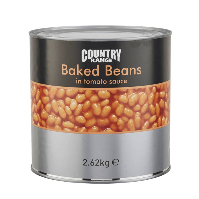 Country Range Baked Beans In Tomato Sauce (6x2.62kg) | Henderson's ...