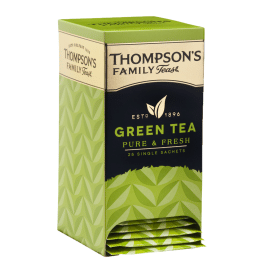 Thompson's Green Tea String and Tag Tea Bags (4x25) | Henderson's ...