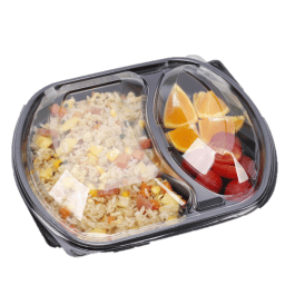 Two Compartment Lunch Box With Lid 36oz (1x150) | Henderson's ...