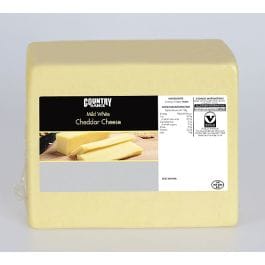 Country Range White Mild Cheddar Cheese (8x2.5kg) | Henderson's ...