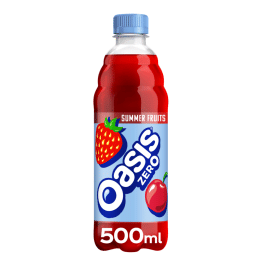 Oasis Zero Summer Fruits Bottles (24x500ml) | Henderson's Foodservice ...