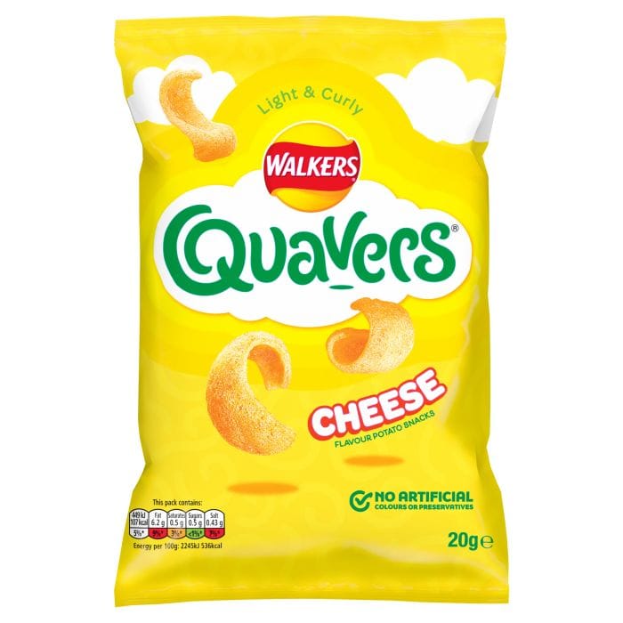 Walkers Quavers Cheese Snacks (32x20g) | Henderson's Foodservice, Ireland